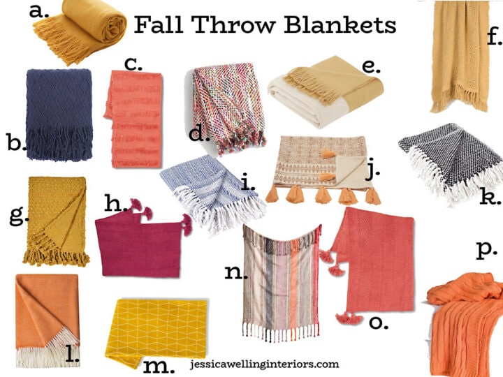 Modern Fall Throw Blankets - Jessica Welling Interiors