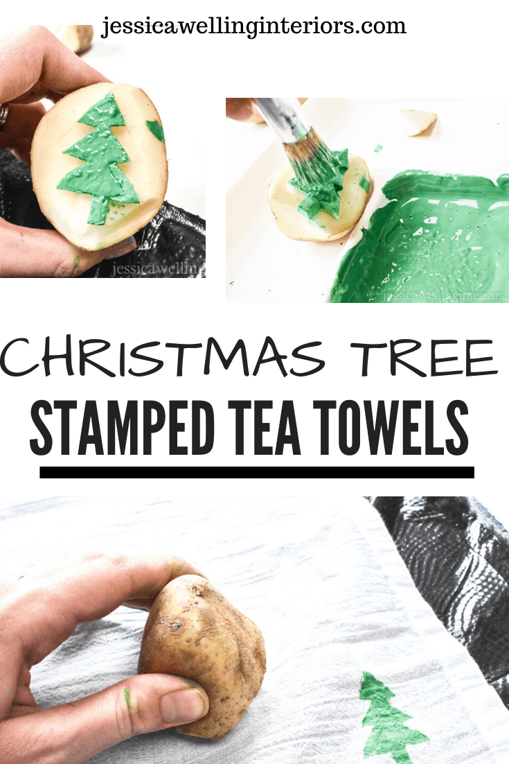 Potato Stamp Tea Towels: Easy & Inexpensive DIY Gifts - Jessica Welling ...
