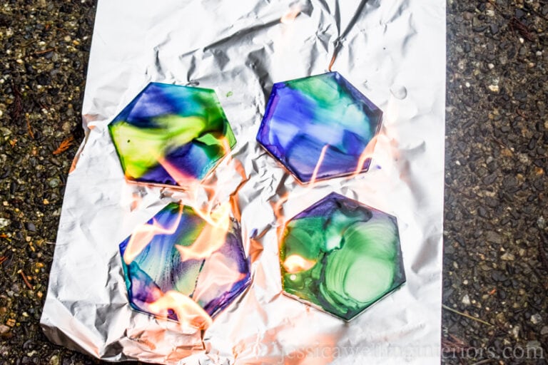 Easy DIY Coasters with Sharpies and Alcohol! - Jessica Welling Interiors