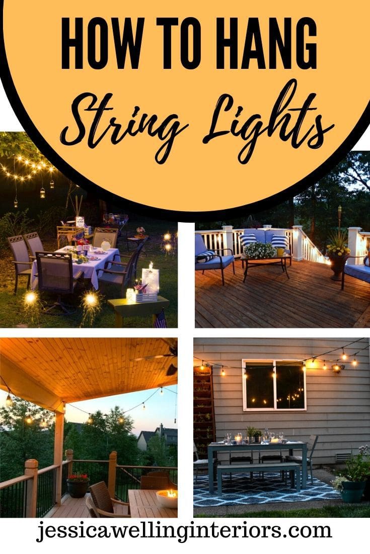 How to Hang String Lights: 10 Different Ways - Jessica Welling Interiors