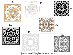 25 Modern Moroccan Tile Stencils - Jessica Welling Interiors