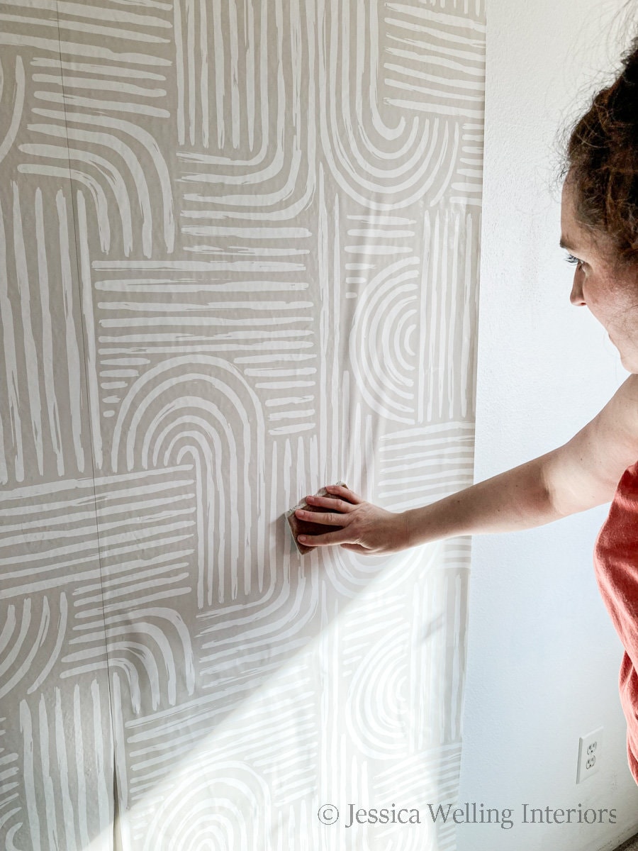 How to Apply Pre-Pasted Wallpaper - Jessica Welling Interiors