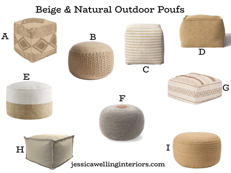 The Best Outdoor Poufs Under $100 (2025) - Jessica Welling Interiors