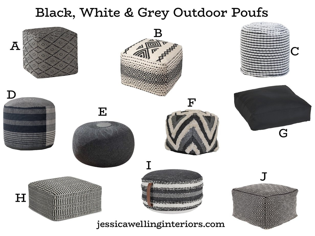 The Best Outdoor Poufs Under $100 (2025) - Jessica Welling Interiors