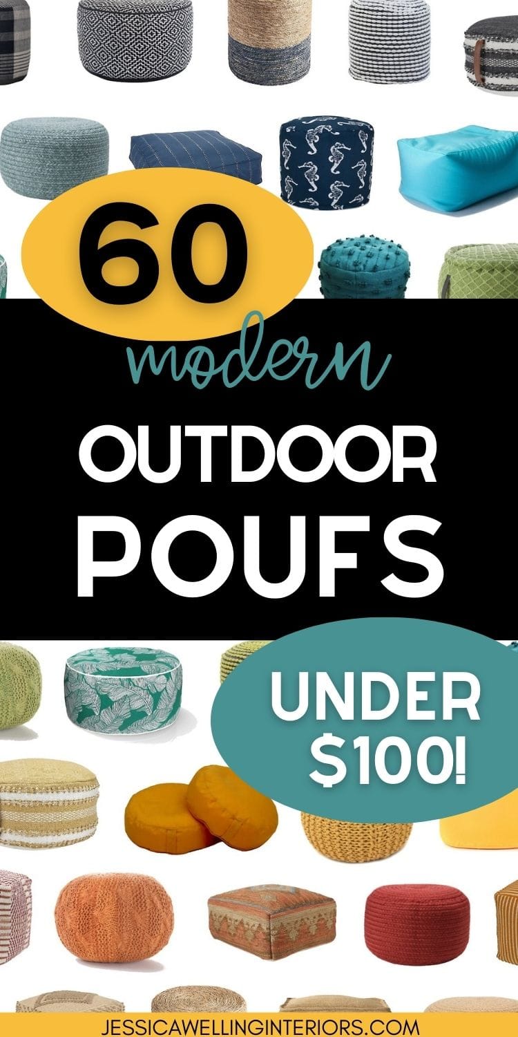 The Best Outdoor Poufs Under $100 (2025) - Jessica Welling Interiors