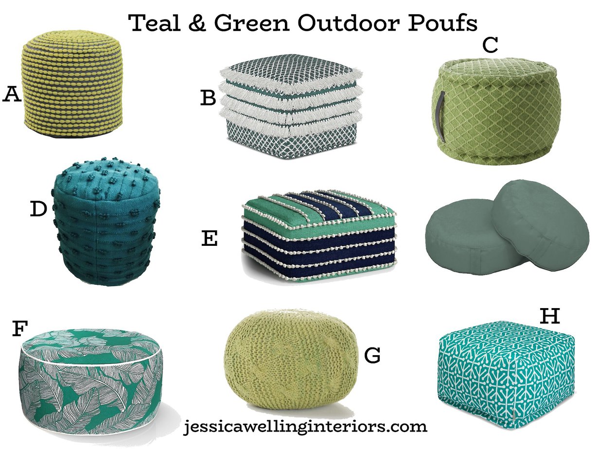 The Best Outdoor Poufs Under $100 (2025) - Jessica Welling Interiors