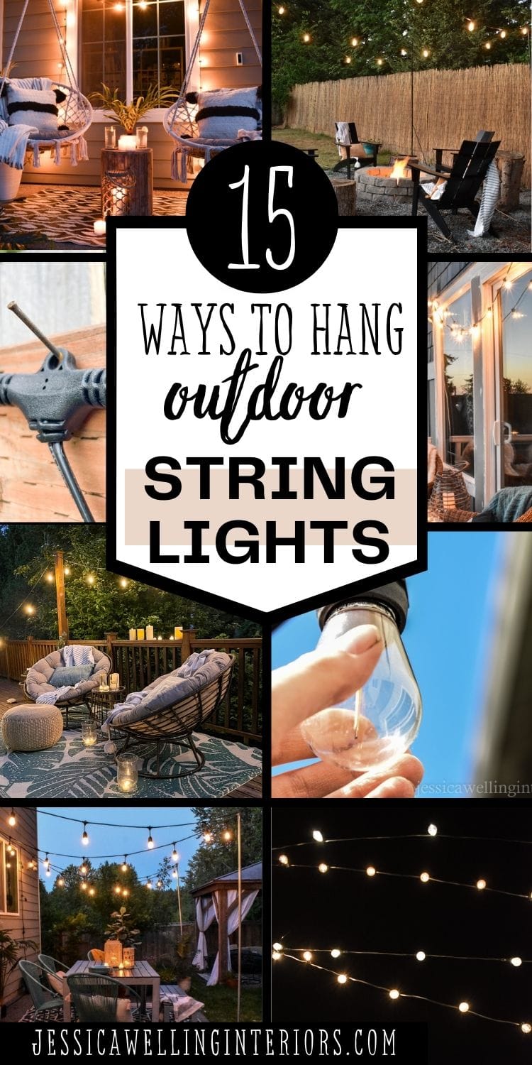 How to Hang String Lights: 15 Different Ways - Jessica Welling Interiors
