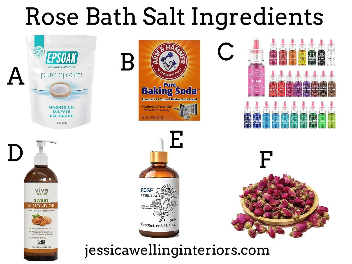 Rose Scented Bath Salts - Jessica Welling Interiors