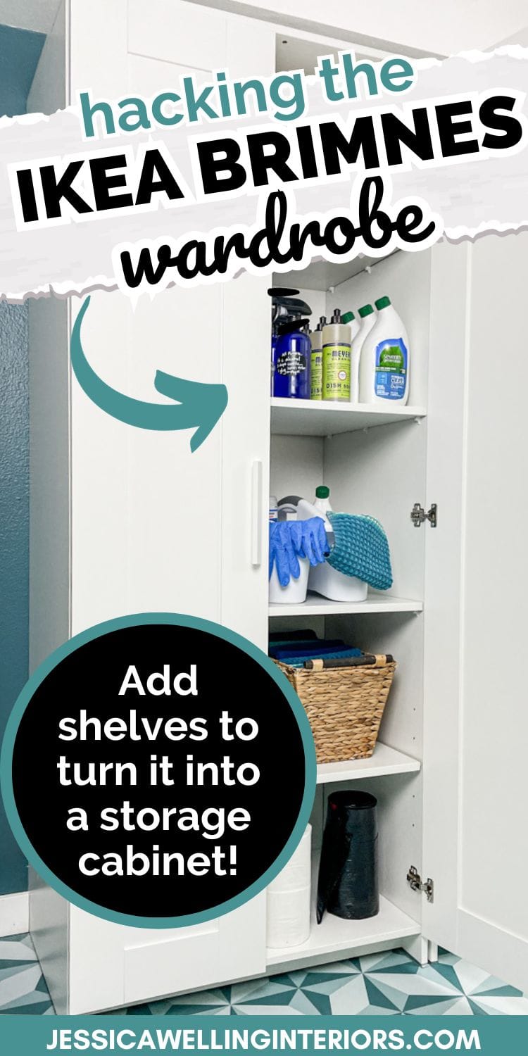 Ikea Brimnes Wardrobe Hack Adding Shelves Jessica Welling Interiors