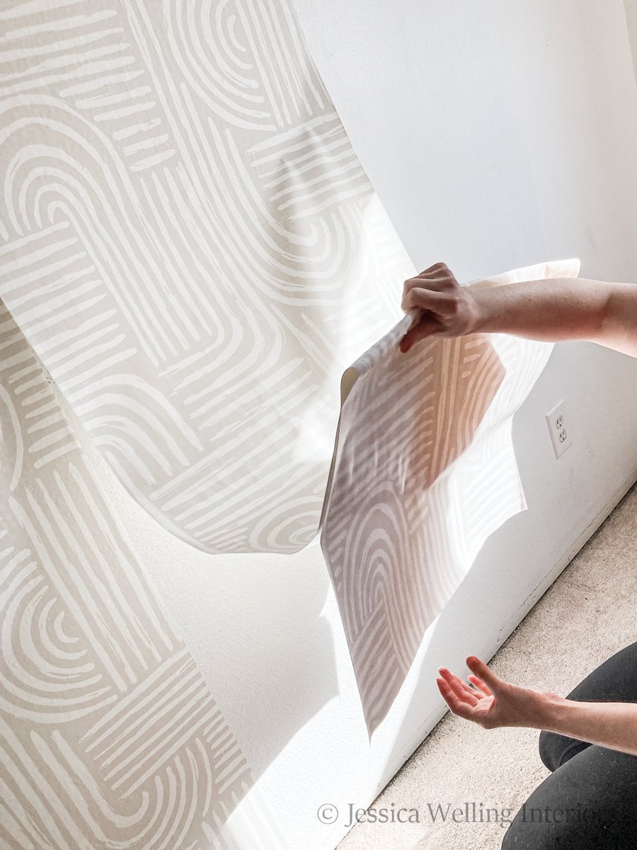 How to Apply Pre-Pasted Wallpaper - Jessica Welling Interiors