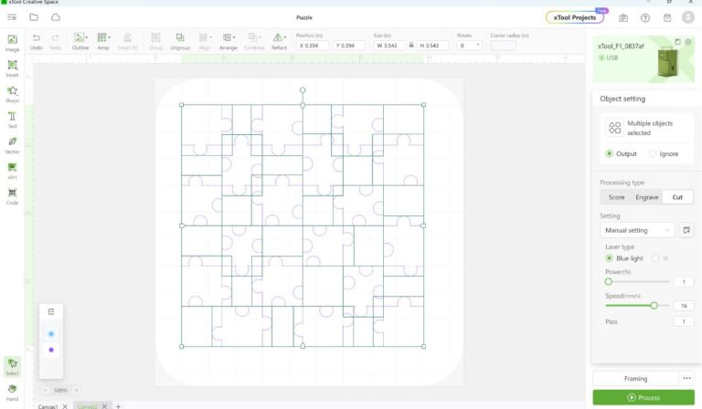 DIY Wood Jigsaw Puzzle with xTool F1 - Jessica Welling Interiors