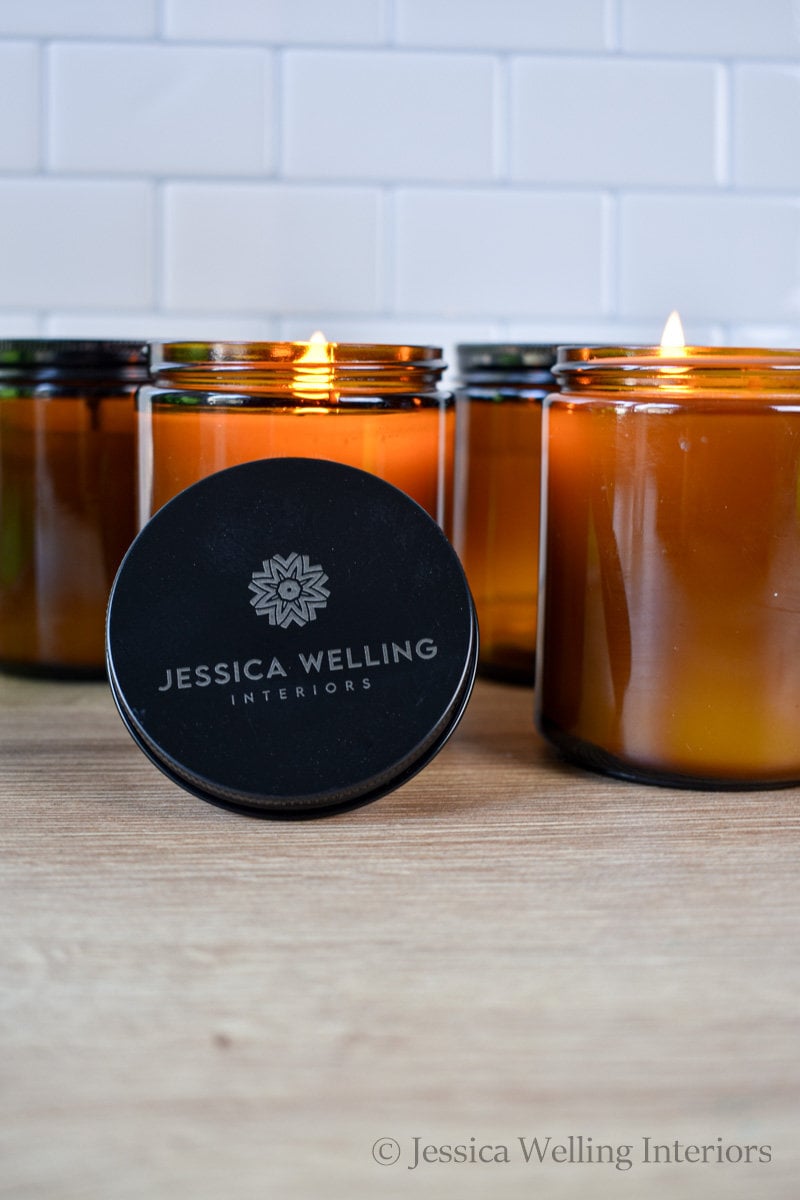 Engraving Metal Candle Lids with xTool F1 - Jessica Welling Interiors