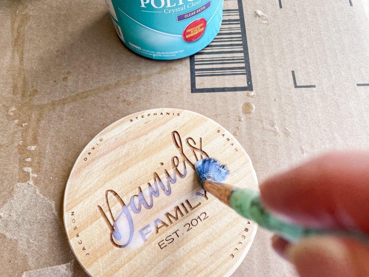 Engraved Wood Coasters with xTool F1 - Jessica Welling Interiors