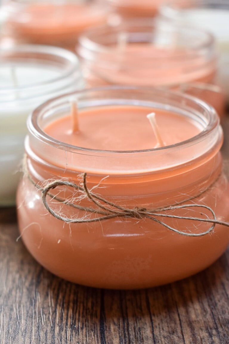 Easy Fall Mason Jar Candles - Jessica Welling Interiors