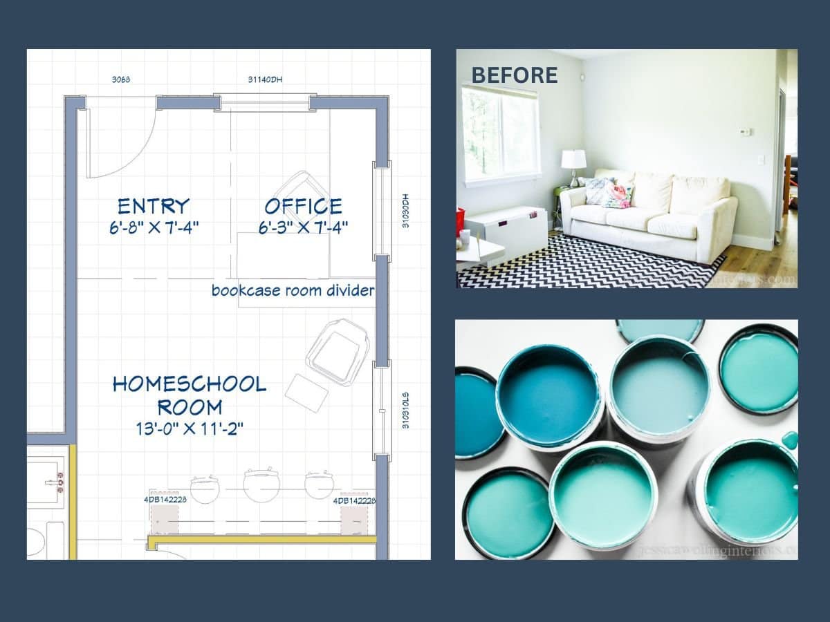 Homework Desk & Playroom - Jessica Welling Interiors
