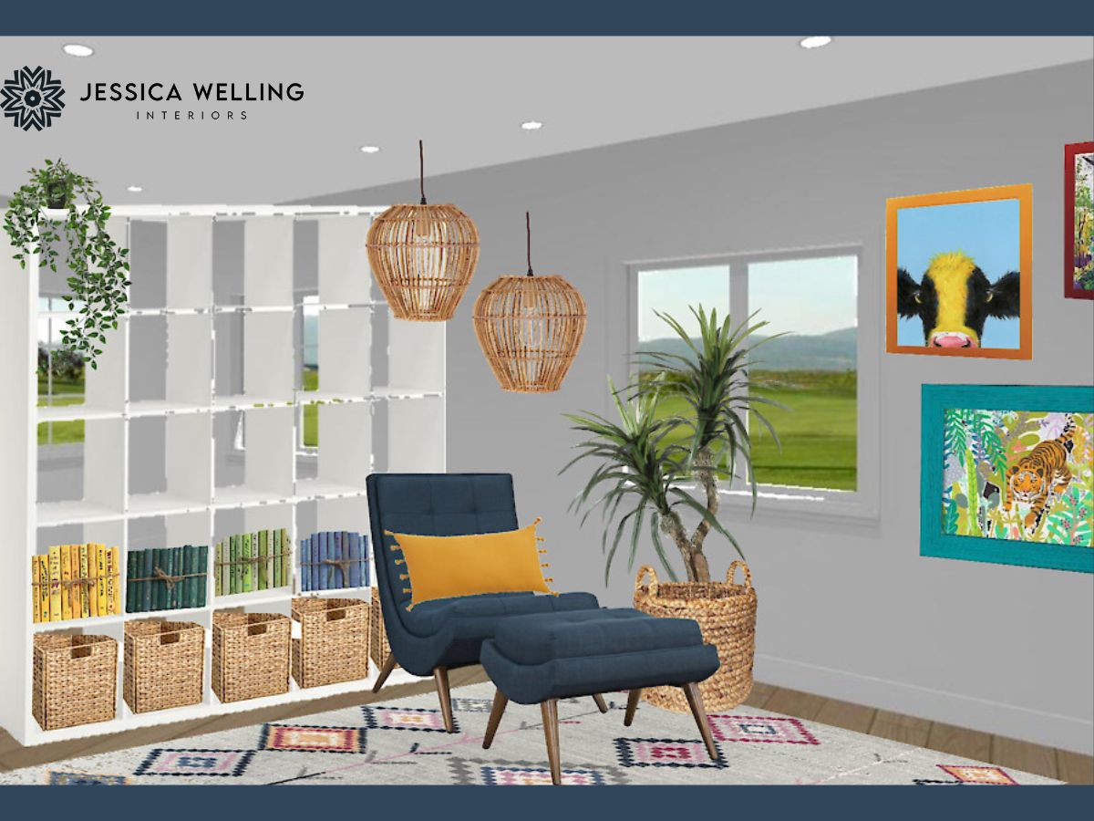 Homework Desk & Playroom - Jessica Welling Interiors